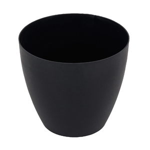 Cachepot Pequeno em Plástico 15x16cm Preto Bagé Vasart | Leroy Merlin