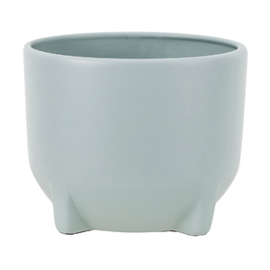 Cachepot Pequeno em Cerâmica 8,5x12cm Cinza Terra Matte Garden Ideias ...