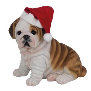 Cachorro Decorativo Bulldog Sentado Bco/mrr 24x28x17 1020227 | Leroy Merlin