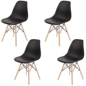Cadeira Charles Eames Eiffel 130pp Preto | Leroy Merlin