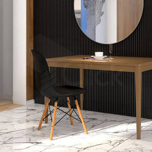 Cadeira Charles Eames Eiffel Base Madeira Design | Leroy Merlin