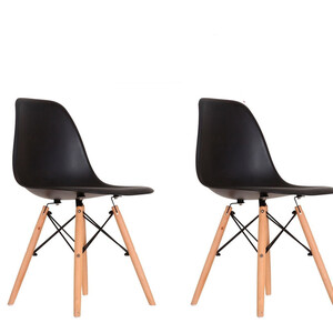 Cadeira Eames Eiffel Design Conjunto Com 2 Unidades Base Madeira ...