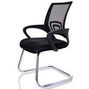 Cadeira Interlocutor Fixa Wave Pierre Preta W-120a | Leroy Merlin
