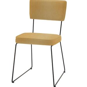 Cadeira Milan Mostarda Base Preta - 55888 | Leroy Merlin