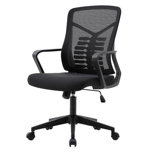 Cadeira Secretária De Escritório Ergonômica Gogo Chair Go-001 - Preta ...