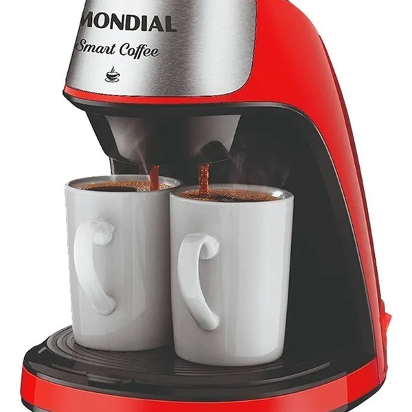 Cafeteira Elétrica Mondial Smart Coffee Vermelha E Inox C-42-2x-ri ...