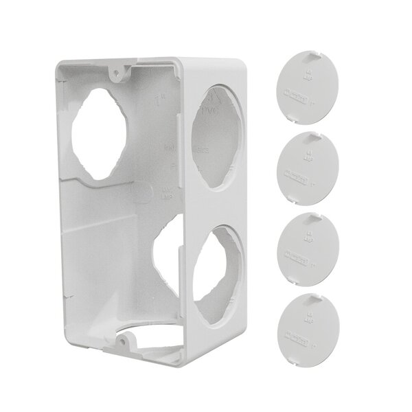 Caixa/condulete Derivacao Multipla Poliwetzel Branco Pro Tipo L 6 ...