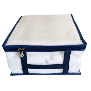 Caixa Organizadora Anti Bolor Tam M Pvc Cristal Azul Luxo | Leroy Merlin