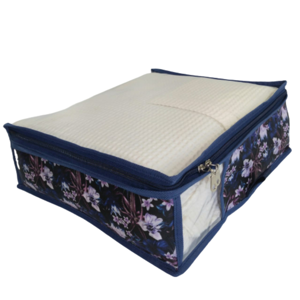 Caixa Organizadora Anti Bolor Tam P Nylon Pvc Floral Az | Leroy Merlin