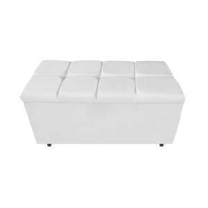 Calçadeira Estofada Manchester 90 Cm Solteiro Corano Branco - Amarena ...