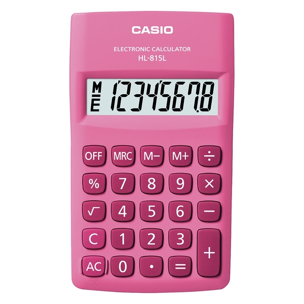 Calculadora Casio De Bolso Vertical C/ Visor 8 Dígitos Hl-815l-pk | Leroy Merlin