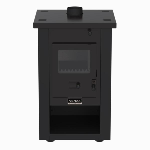 Calefator A Lenha Pyron Dupla Combustao Preto Fosco | Leroy Merlin