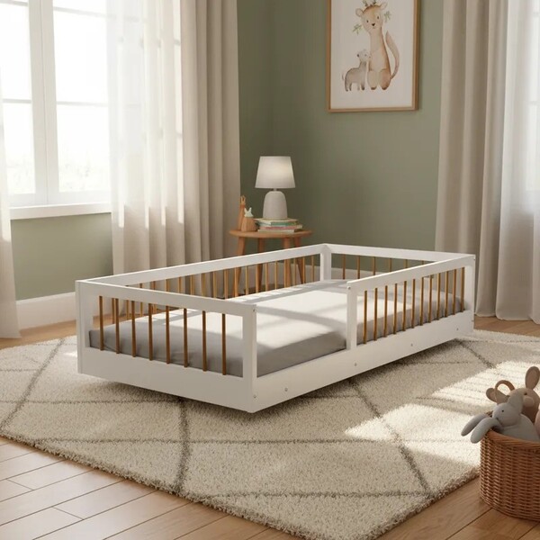 Cama Baixa Moderna Solteiro Lume - Mobibaby | Leroy Merlin