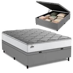 Cama Box Baú Casal Real Max Force Softgel 138x188x68cm | Leroy Merlin