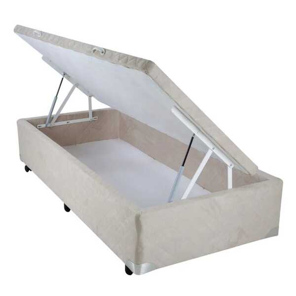 Cama Box Baú Renorma Blindado - Acabamento Premium - Box Baú - Bege ...