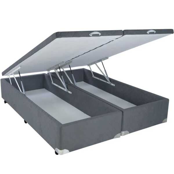 Cama Box Baú Renorma Blindado - Acabamento Premium - Box Baú - Cinza ...
