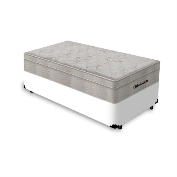 Cama Box Solteiro King + Colchão De Molas Ensacadas Ortobom Airtech ...