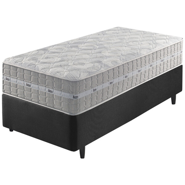 Cama Box Solteiro King Preto + Colchão Molas Ensacadas Alabama ...