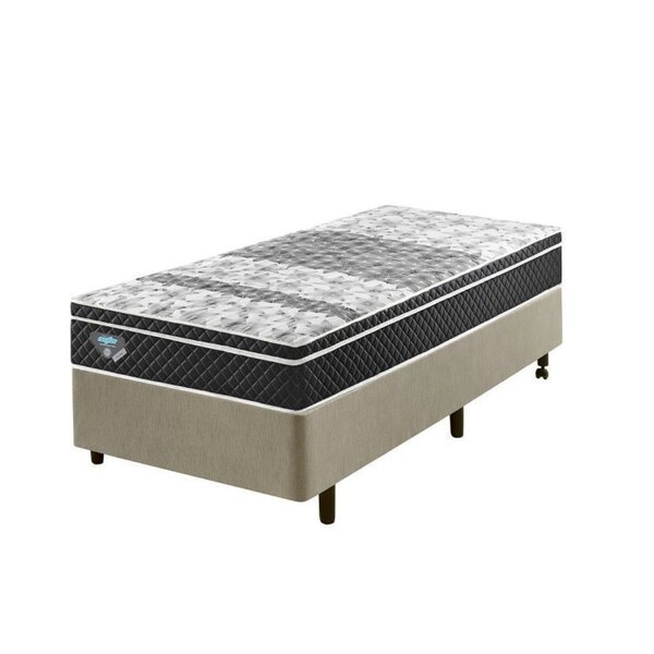 Cama Box Solteiro King Reforçado 96x203x38cm E Colchão Gransleep Molas ...