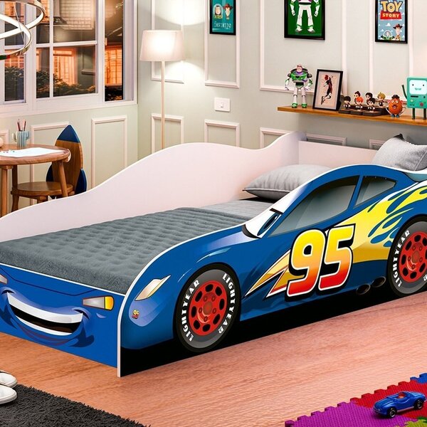 Cama Carro 95 Infantil Para Meninos Azul | Leroy Merlin
