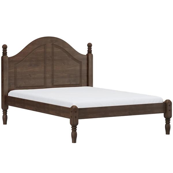 Cama Casal 140cm Com Cabeceira Pé Madeira Eduarda Café F07 - Mpozenato ...