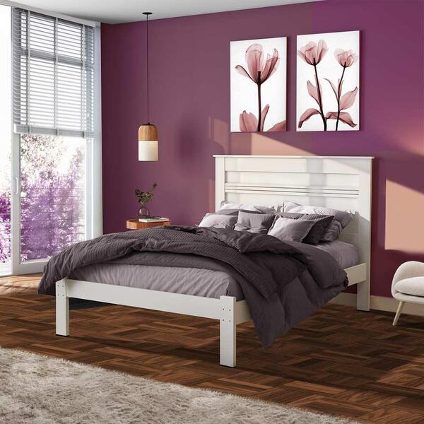 Cama Casal Clássica Branca Dallas Ii Tebarrot | Leroy Merlin