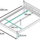 Cama Casal Naturalle Madeira De Pinus Bege/marrom Natural | Leroy Merlin