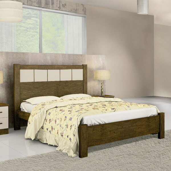 Cama Casal Premium 100% Mdf Ypê/off White | Leroy Merlin Cama Casal Premium 100% Mdf Ypê/off White | Leroy Merlin