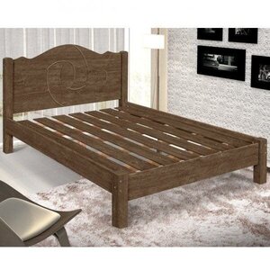 Cama Casal Siena Marrom/mocaccino Mocaccino | Leroy Merlin