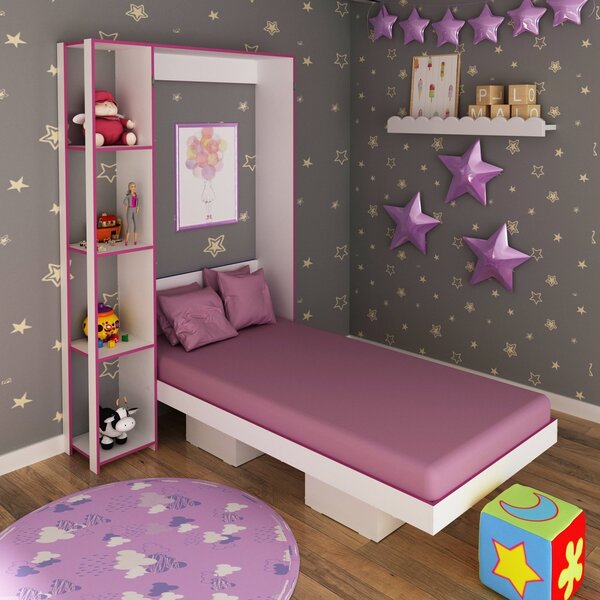 Cama Infantil Articulada Cm8013 4 Prateleiras 2 Nichos 128,5x198 ...