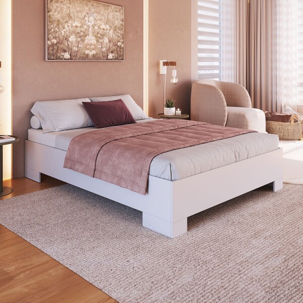 Cama Queen Xangai Branco - Art In Móveis | Leroy Merlin