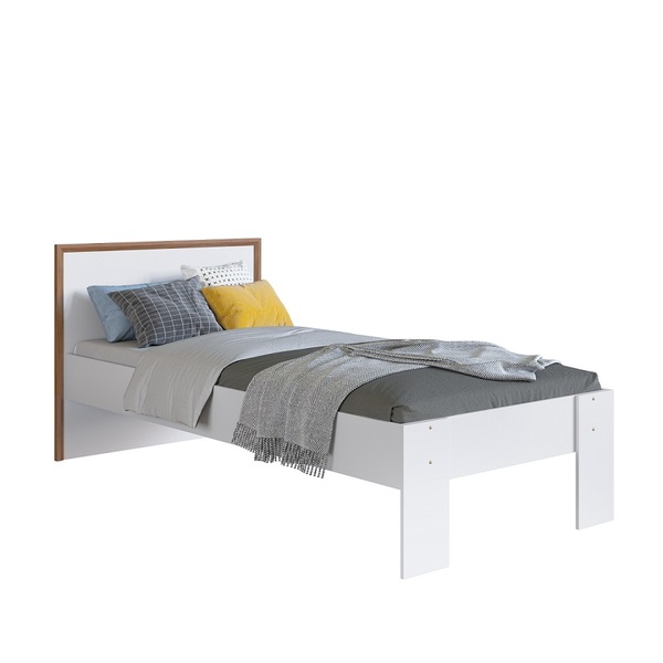 Cama Solteiro 90 Los Angeles Branco | Leroy Merlin