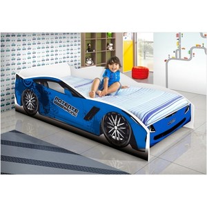 Cama Solteiro Carro Azul - Planet Baby | Leroy Merlin