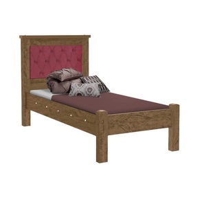 Cama Solteiro Mega Estofada Pés Reforçados Robusta Moderna | Leroy Merlin