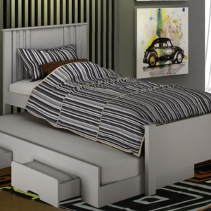 Cama Solteiro Milano Com Auxiliar Branco - Leifer | Leroy Merlin