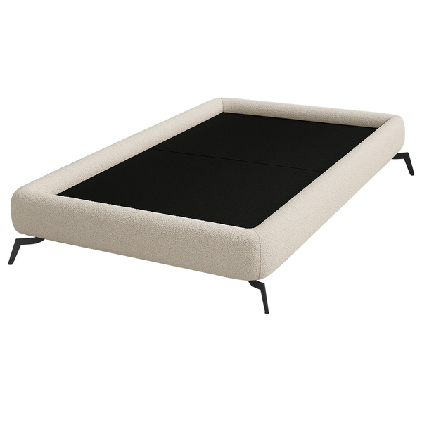 Cama Solteiro Pés Ferro 105cm Nami Bouclé Off White - Nexta Casa ...