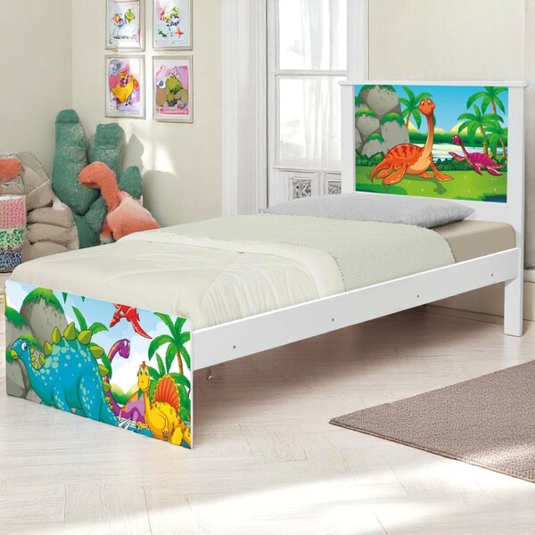 Cama Tema Solteiro Dinossauros No Lago | Leroy Merlin