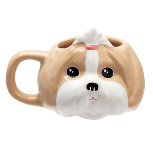 Caneca 3d Cachorrinho Shih-tzu Bege Xícara Cerâmica Decorada | Leroy Merlin