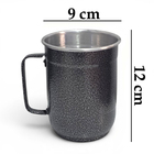 Caneca De Chopp 550ml Cerveja Vinho Alumínio Borda Polida Preto | Leroy ...
