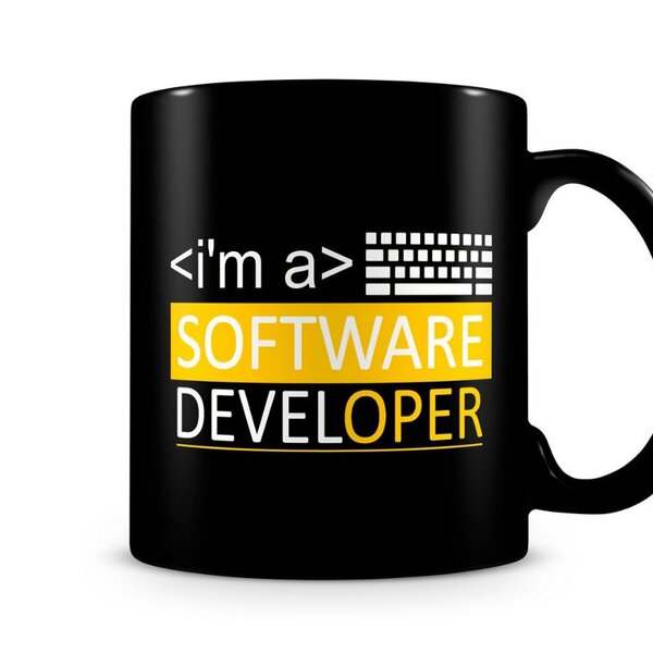 Caneca I'm A Software Developer Black | Leroy Merlin