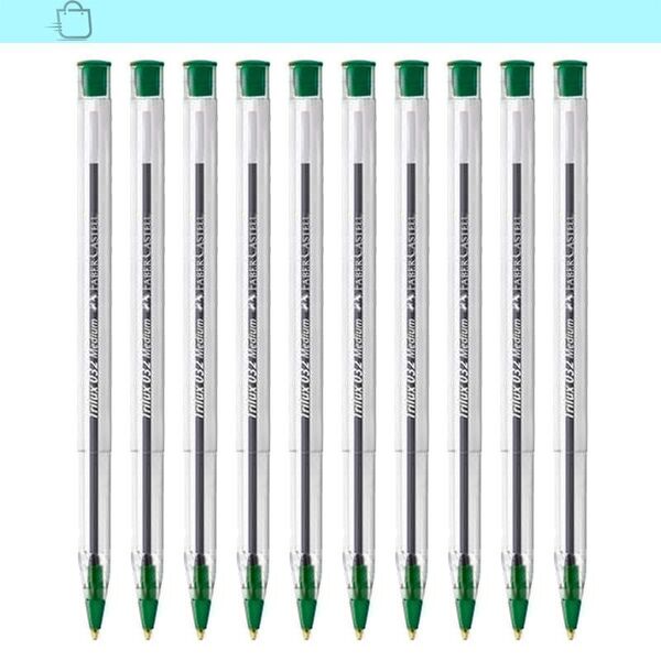 Caneta Verde Trilux 032 Medium Faber Castel 10 Unidades | Leroy Merlin