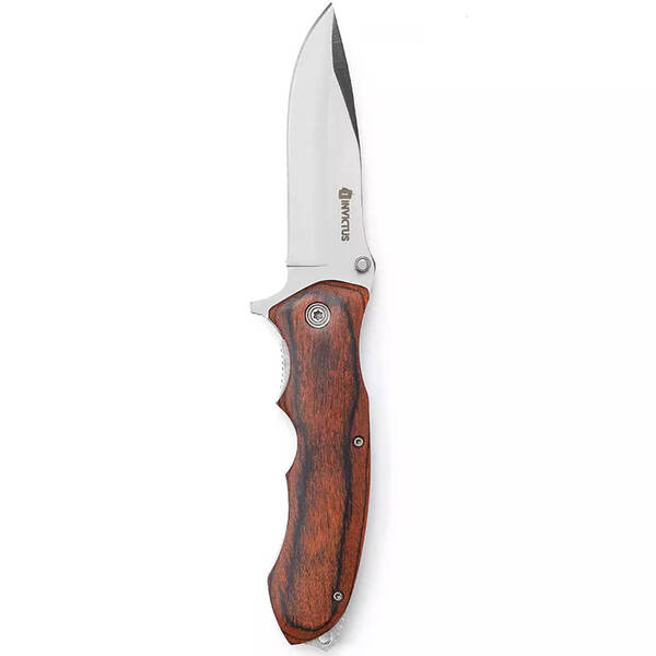 Canivete Tático Militar Multiuso De Bolso Inox Com Cabo De Madeira ...