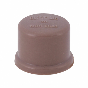 Cap PVC Marrom Soldável 1/2" 20mm Plastilit | Leroy Merlin