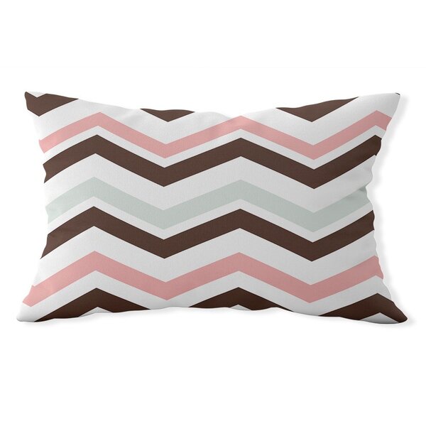 Capa De Almofada Baguete Own Chevron Rosa E Marrom - 45x32 Cm | Leroy Merlin