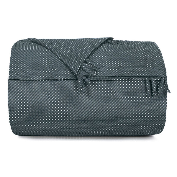 Capa De Edredom Casal Altenburg Toque Acetinado Slim Azul | Leroy Merlin