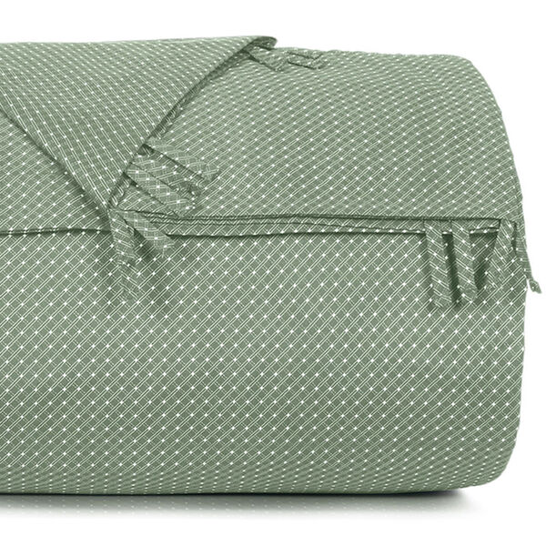 Capa De Edredom Casal Altenburg Toque Acetinado Slim Verde | Leroy Merlin