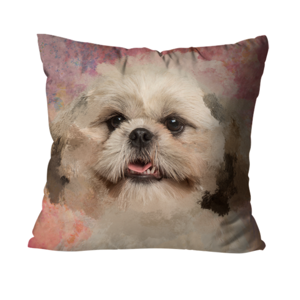 Capa Para Almofada Decorativa Shih-tzu Bege | Leroy Merlin