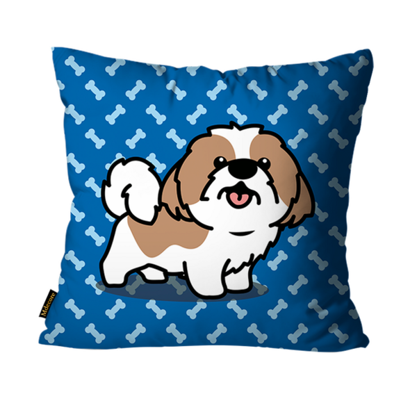 Capa Para Almofada Mdecore Shih-tzu Azul | Leroy Merlin