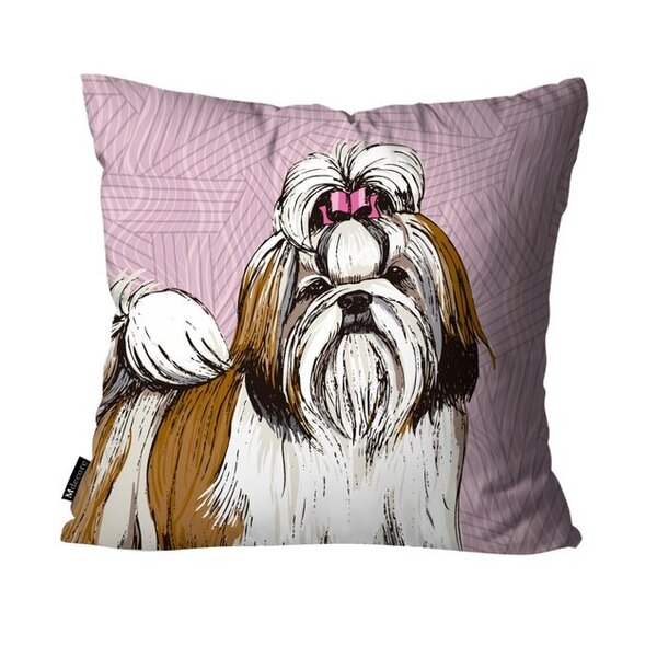 Capa Para Almofada Mdecore Shih Tzu Rosa | Leroy Merlin