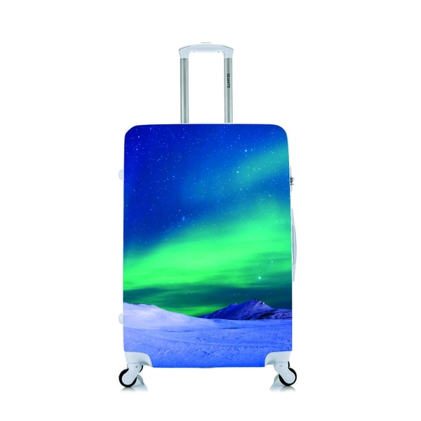 Capa Protetora Para Mala Viagem Personalizada Grande Aurora Boreal ...